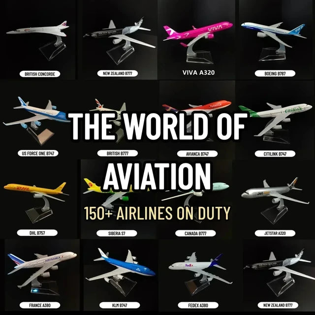 1:400 Scale Diecast Aircraft Model - Boeing & Airbus Airlines from Aro ...